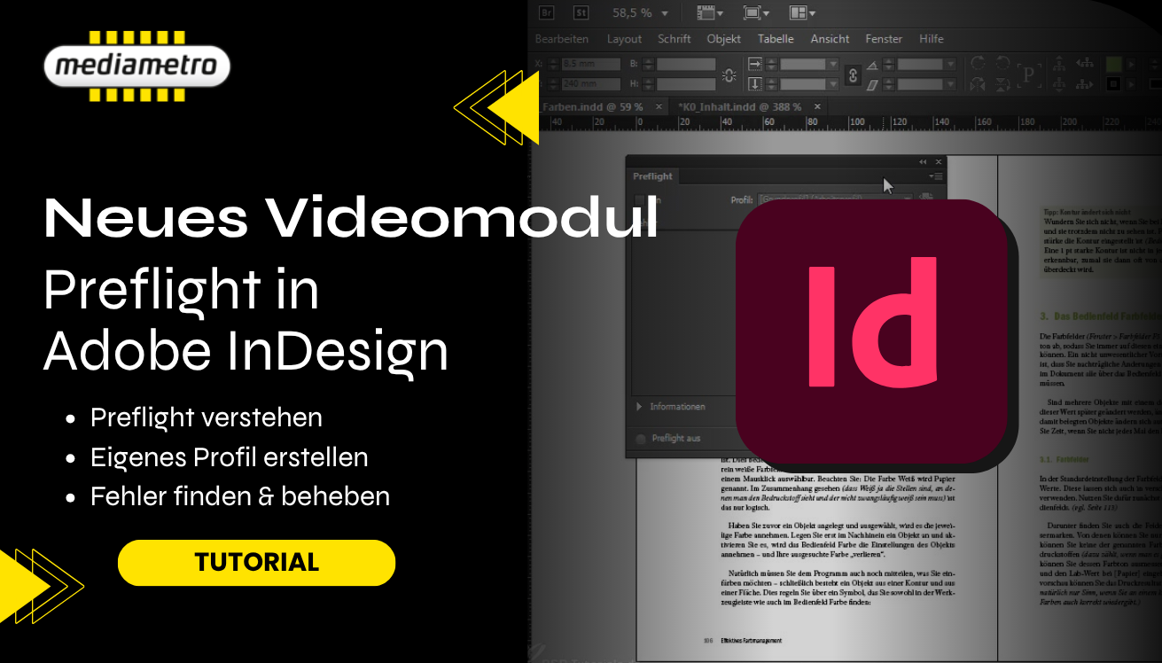 Mediametro Videomodul: Preflight in Adobe InDesign - VSD | Verband der ...